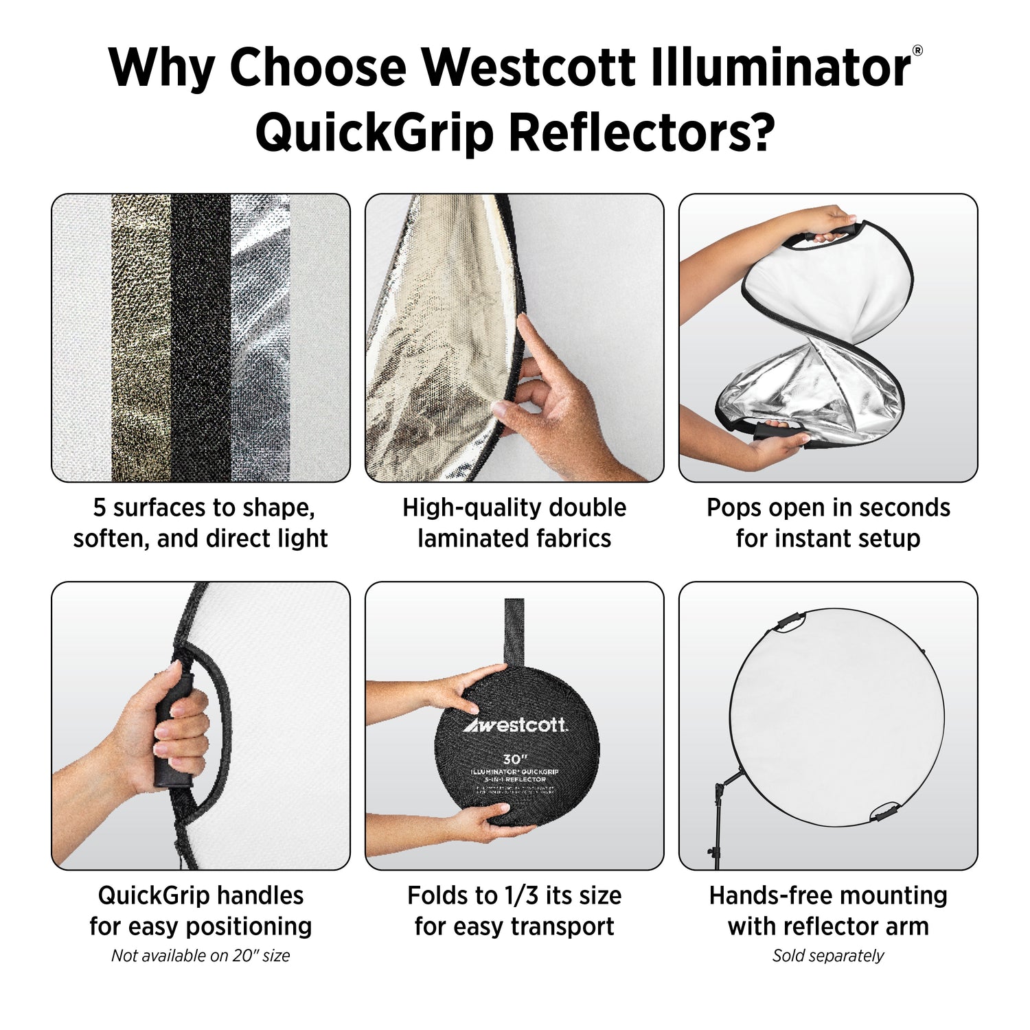 Illuminator QuickGrip 5-in-1 Reflector (30")
