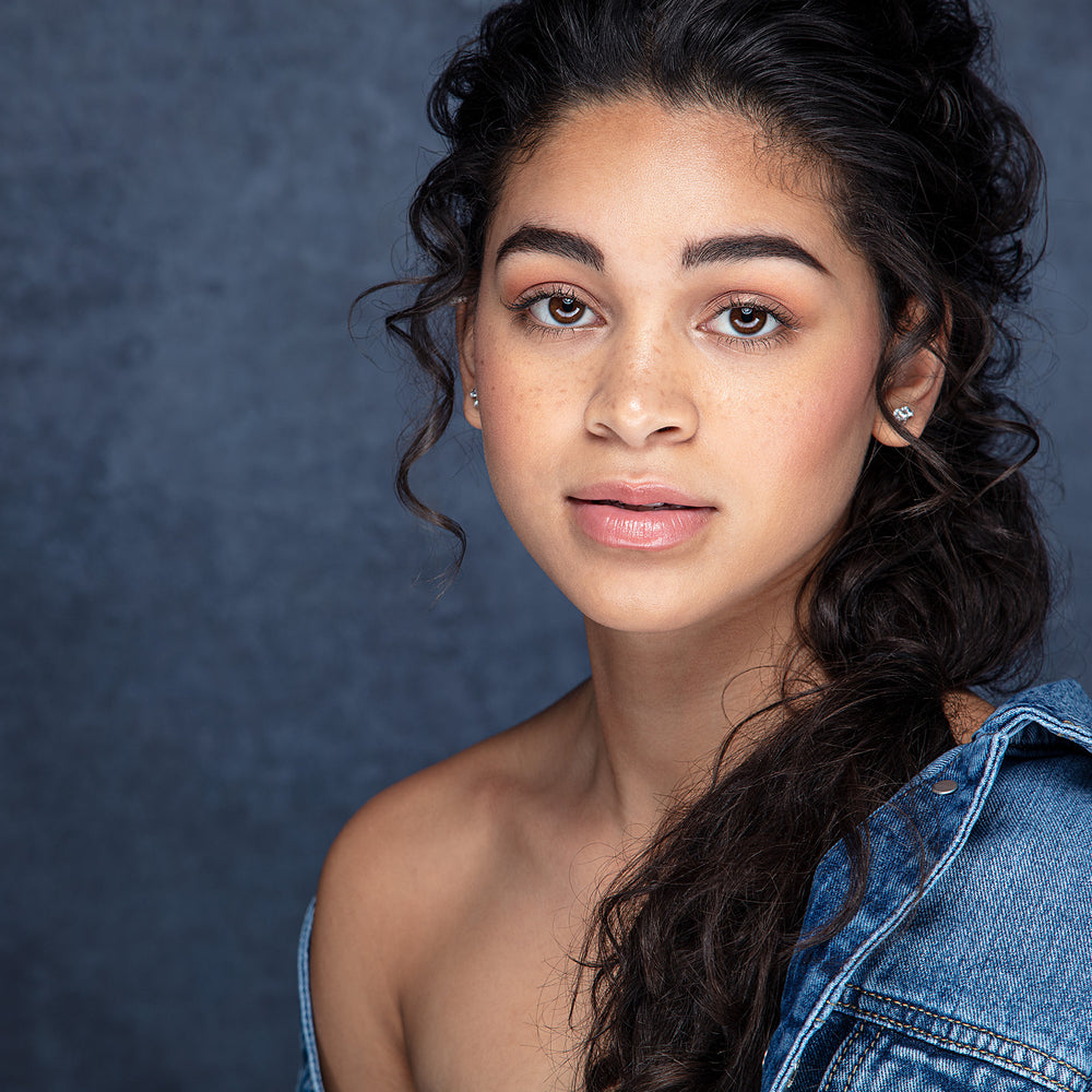 X-Drop Canvas Backdrop - Blue Concrete (5' x 7')