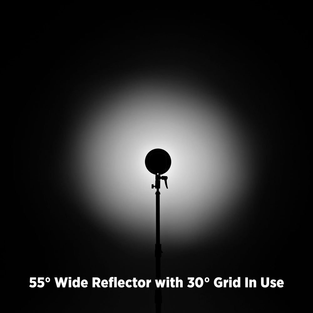 55-Degree Wide Umbrella Reflector with Honeycomb Grids (FJ800, FJ400 I