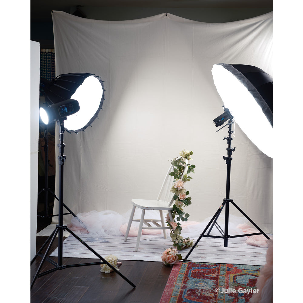 X-Drop Pro Wrinkle-Resistant Backdrop - Buttermilk White (8' x 8')