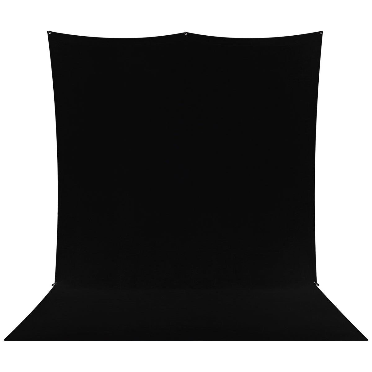 X-Drop Pro Wrinkle-Resistant Sweep Backdrop Kit - Rich Black (8' x 13'
