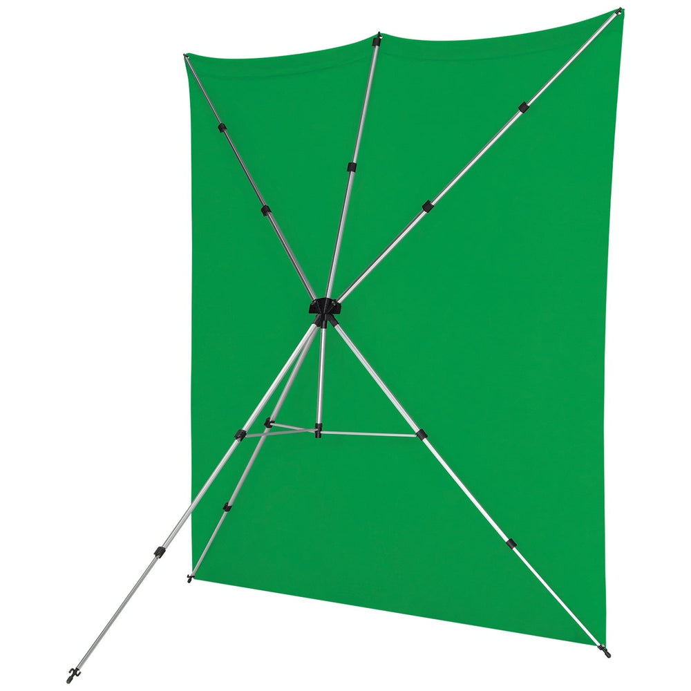 X-Drop Pro Wrinkle-Resistant Backdrop Kit - Chroma-Key Green Screen (8