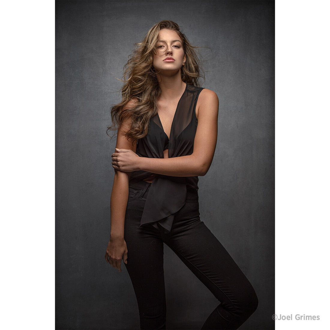 X-Drop Fabric Backdrop - Smooth Concrete by Joel Grimes (5' x 7')